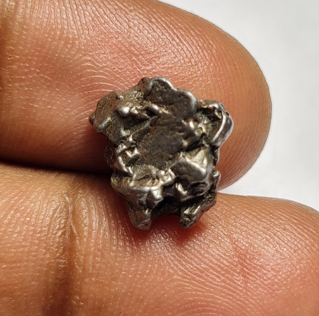 10.20 Natural Black Meteorite 12.02x10.43x6.55 mm
